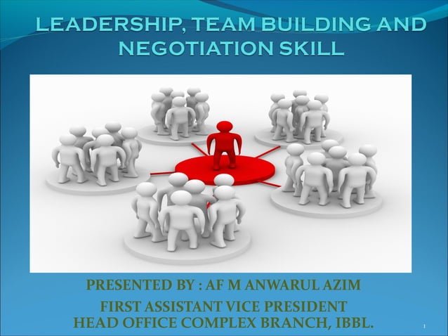 Leadership, team building and negotiation skill | PPT | Executive ...