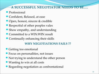 Leadership, team building and negotiation skill | PPT