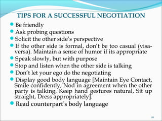 Leadership, team building and negotiation skill | PPT
