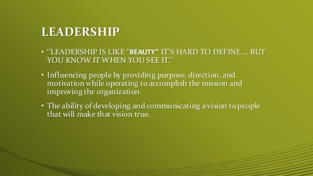 Leadership & Teamwork