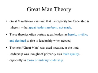Leadership theories | PPT