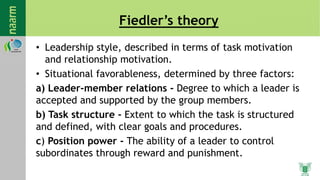 Leadership theories: Advantages and Limitations | PPTX