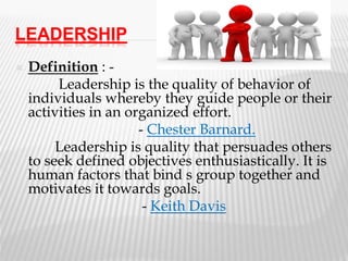 Leadership theories | PPTX