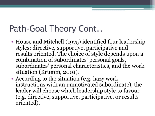 Major Leadership Theories | PPTX | Executive Leadership & Management ...