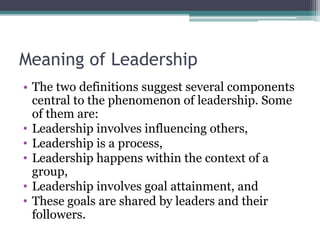Major Leadership Theories | PPTX