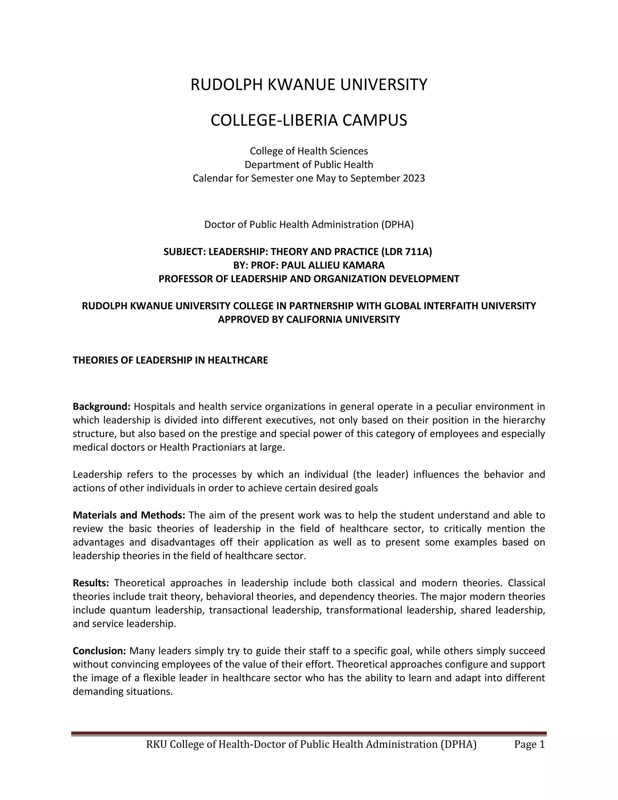 Leadership THEORIES AND PRACTICES ON HEALTH SECTORS 1.pdf