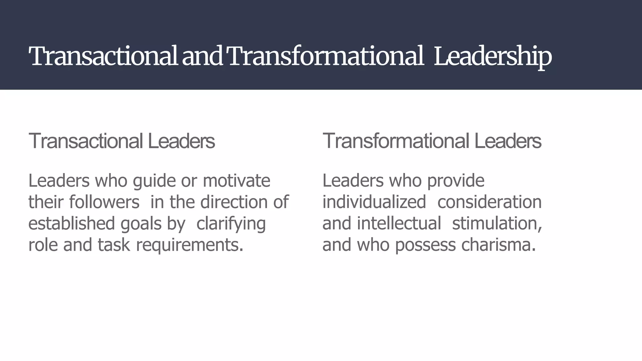 Leadership theories and style | PPTX