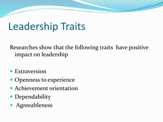 Leadership theory | PPTX
