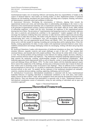 all Leadership style and theory journal pdf | PDF