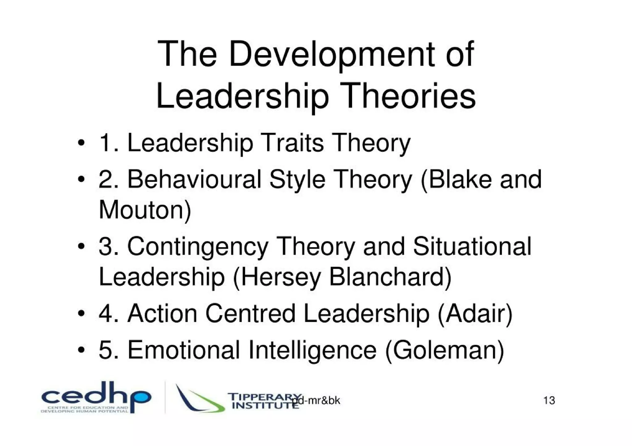 Leadership (Theory & Practice) | PDF