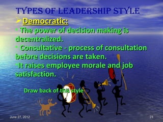 Leadership theory & styles | PPT