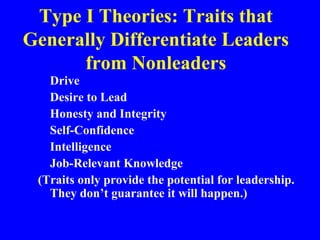 Leader ship thiory | PPT