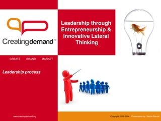 Leadership through Entrepreneurship & Lateral thinking | PPT