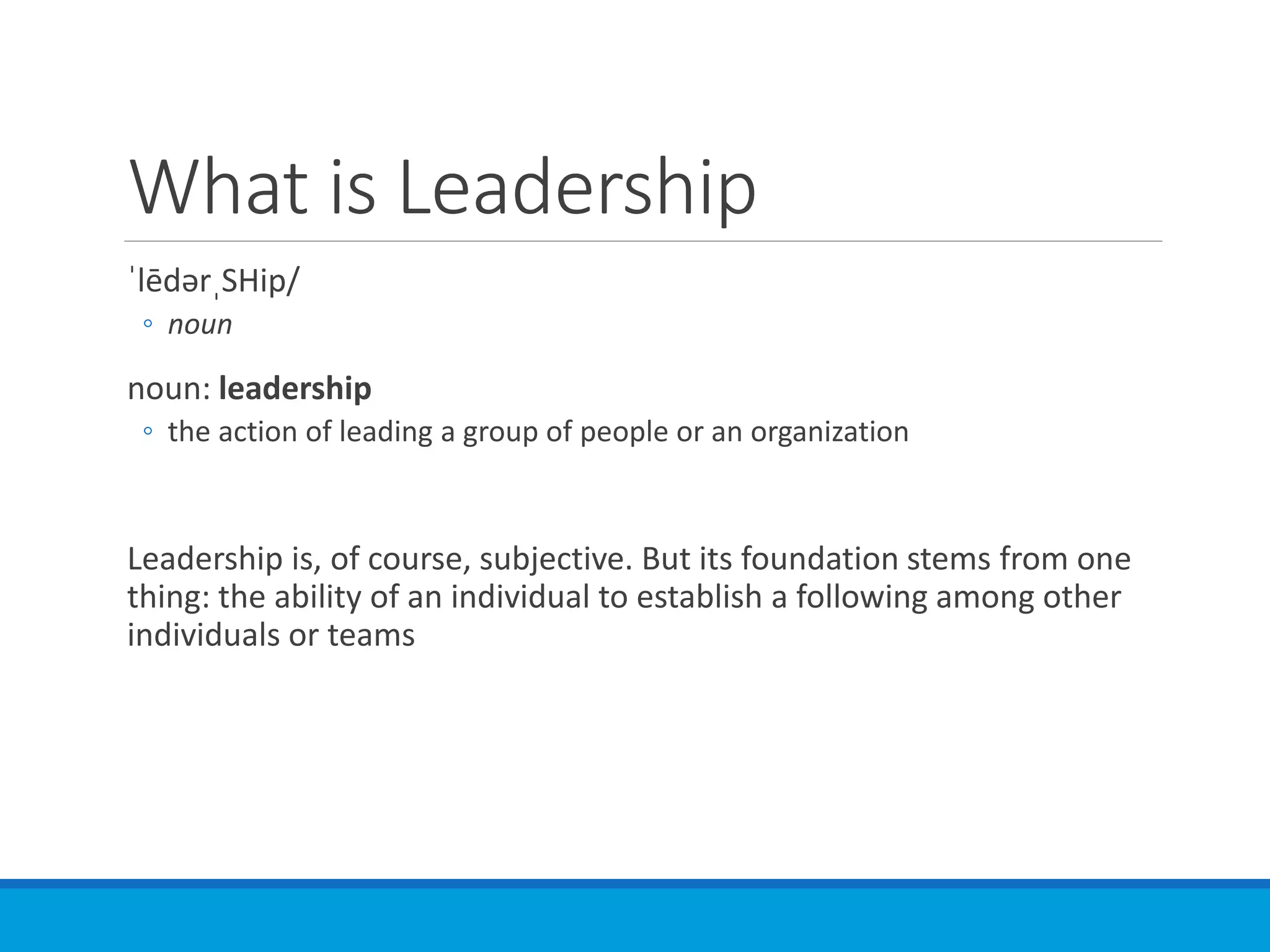 Leadership today | PPTX