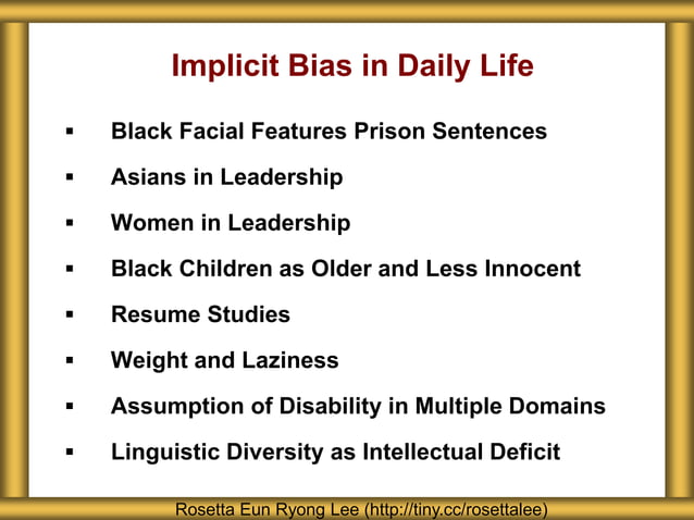 Leadership Tomorrow Unconscious and Implicit Bias | PPT