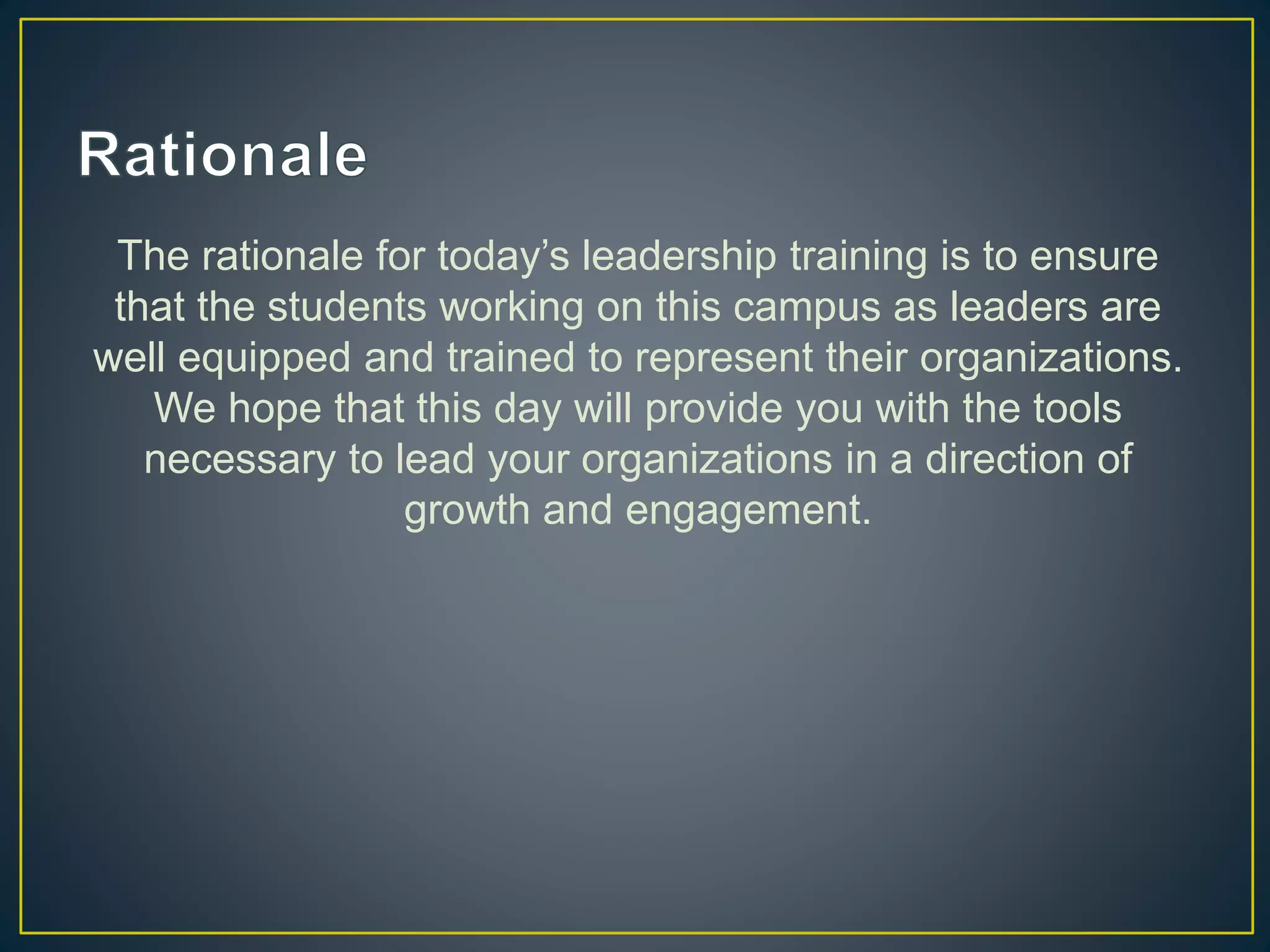 Student Leadership Training | PPTX