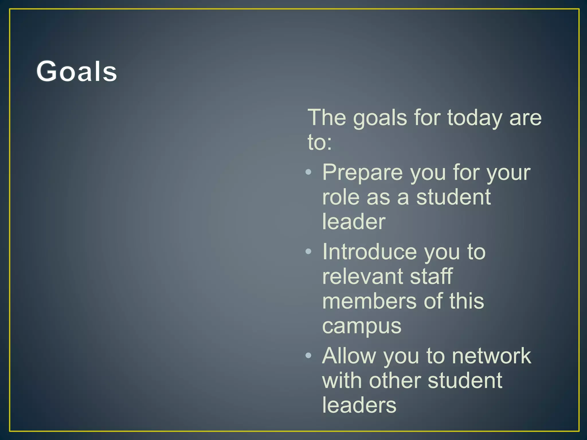 Student Leadership Training | PPTX