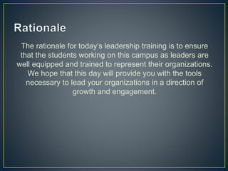 Student Leadership Training | PPTX