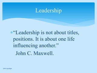 Leadership training | PDF