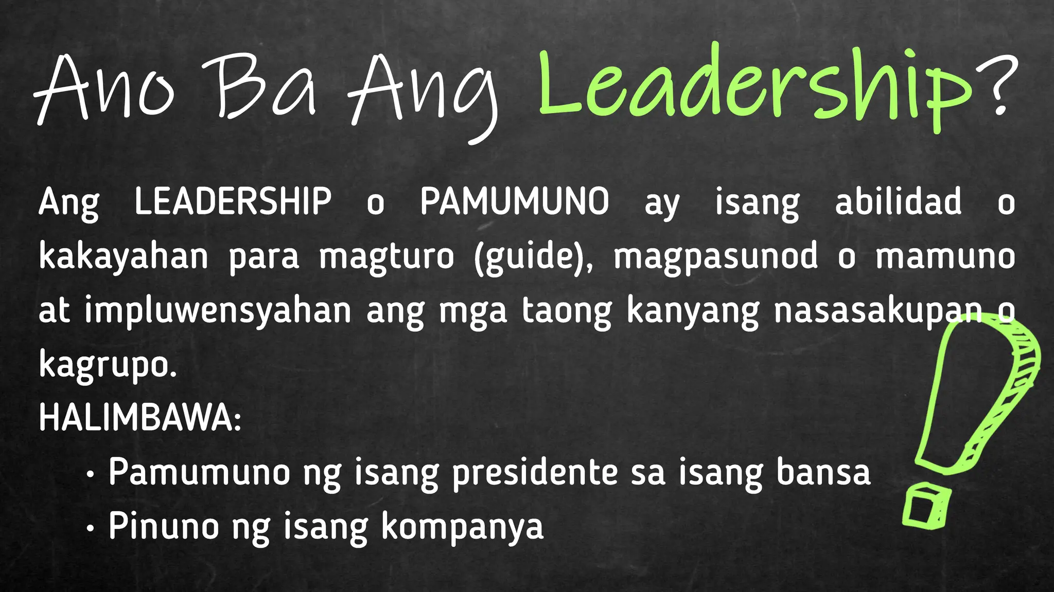 LEADERSHIP TRAINING MODULE TAGALOG VERSION | PPTX