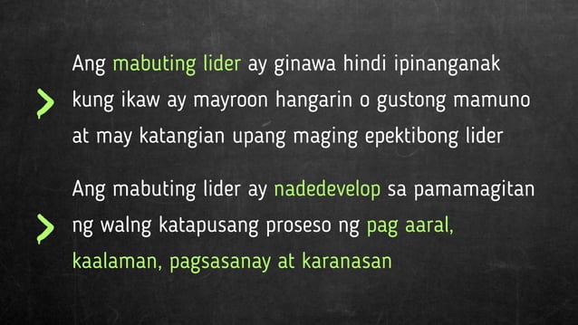 LEADERSHIP TRAINING MODULE TAGALOG VERSION | PPTX