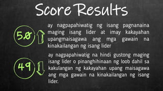 LEADERSHIP TRAINING MODULE TAGALOG VERSION | PPTX