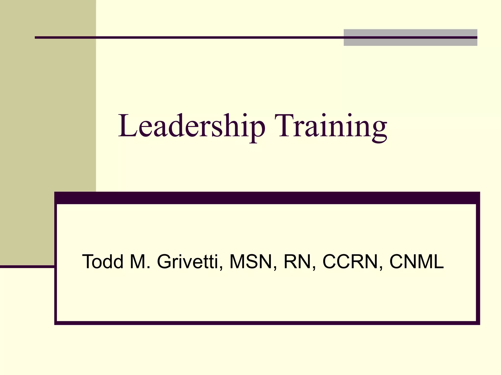 Leadership Training Powerpoint | PPT