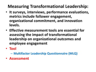LEADERSHIP TRANSFORMATION IN POST GRADUATE | PPT