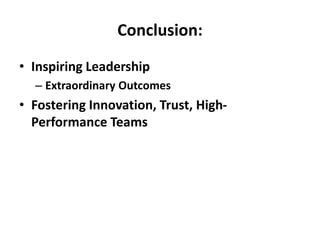 LEADERSHIP TRANSFORMATION IN POST GRADUATE | PPTX