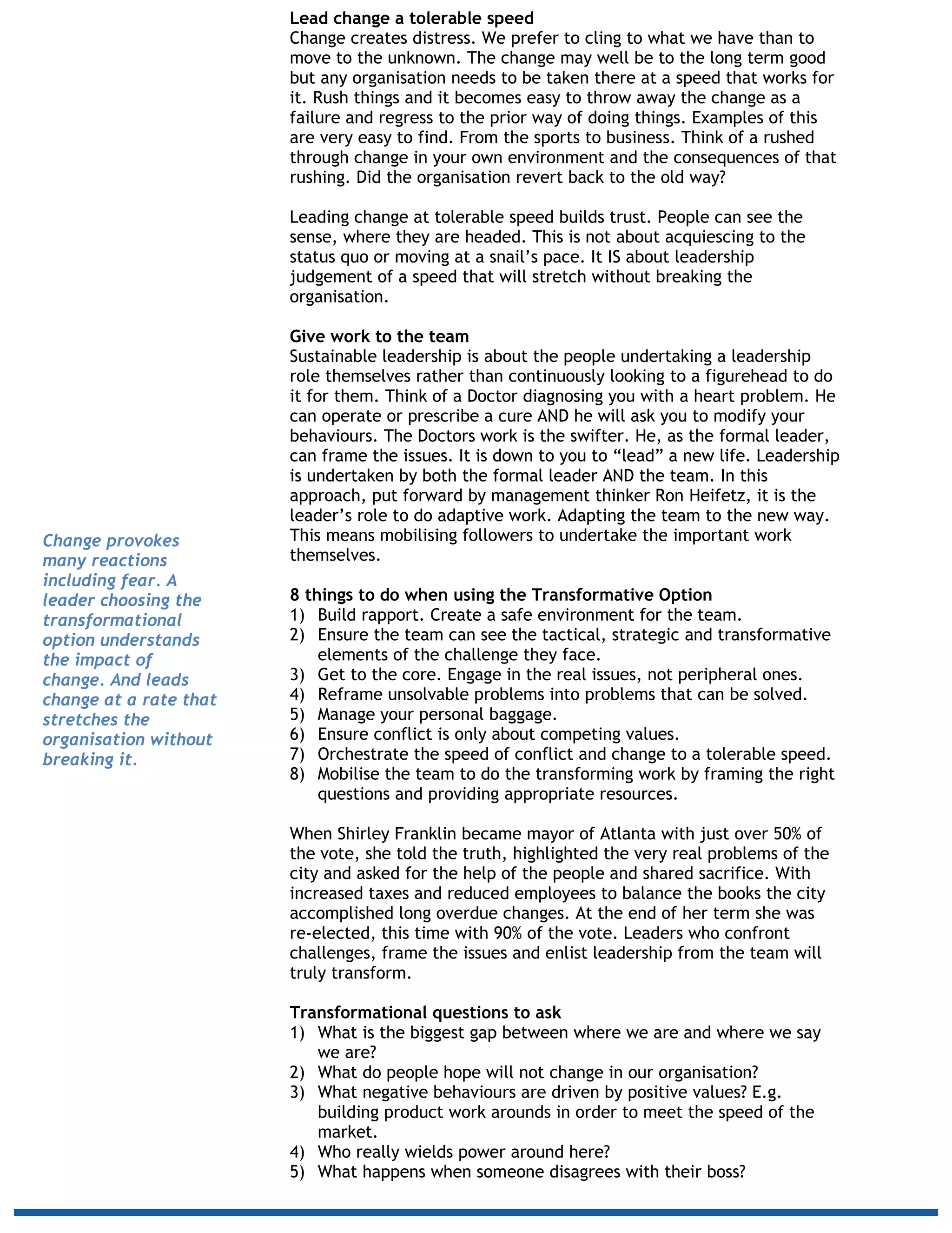 Leadership triangle | PDF