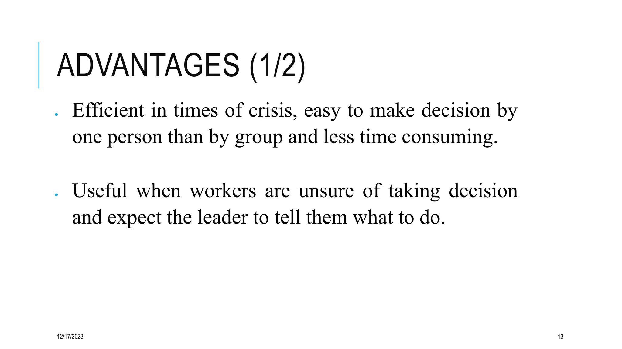 Leadership types and approaches in leadership | PPTX