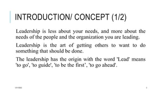 Leadership types and approaches in leadership | PPTX