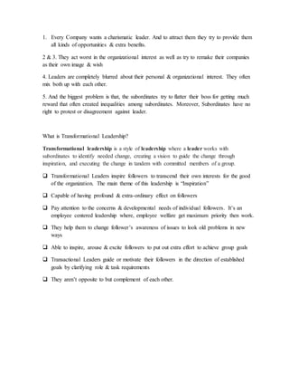 Leadership vocal of ppt | PDF