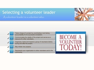 Leadership and Volunteerism | PPTX
