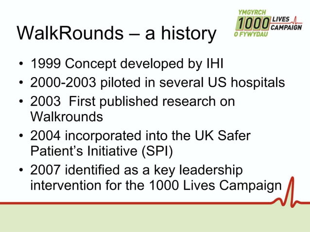 Leadership walkround talk | PPT