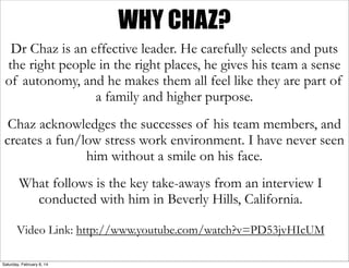 Leadership with Dr Chaz | PPT