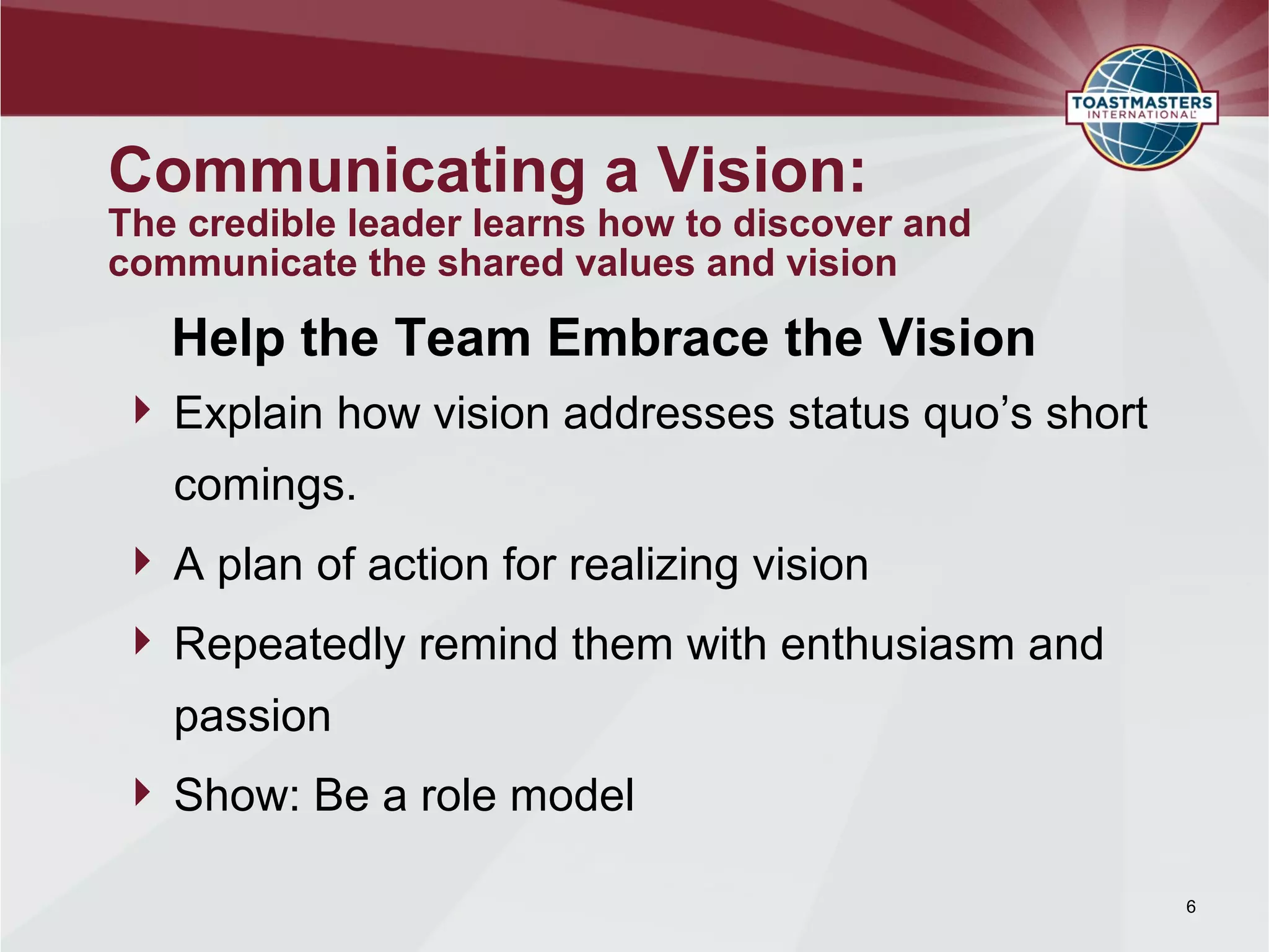 Leadership with en vision | PPT