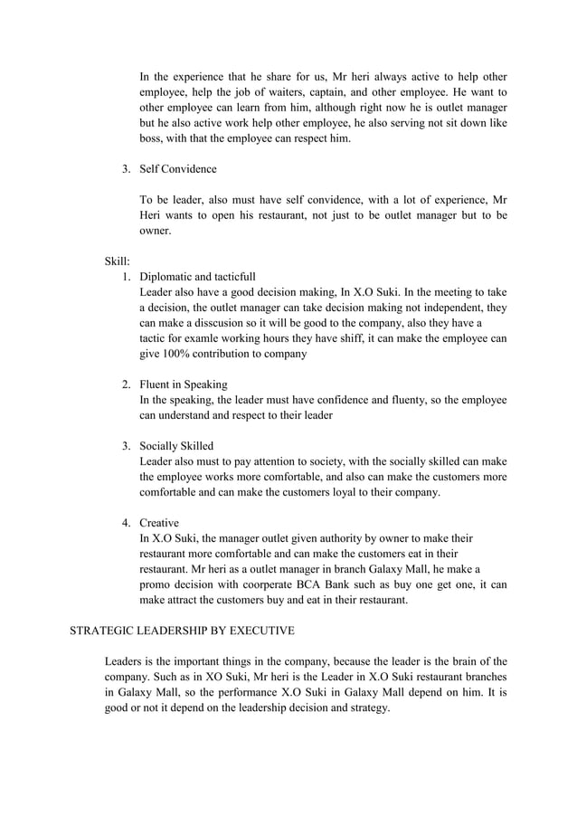 Leadership xo suki | PDF