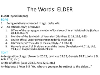 Leaders in God’s Flock - Qualifications for Elders | PPTX