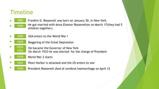 Franklin Roosevelt, why is he a leader? | PPTX