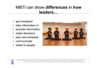 Looking @ MBTI through the Leadership lens | PDF