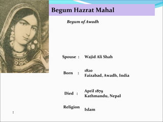 Leaders of 1857 revolt | PPT