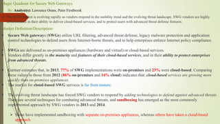 Leaders of Gartner Magic Quadrant 2014 for Secure Web Gateways | PPTX