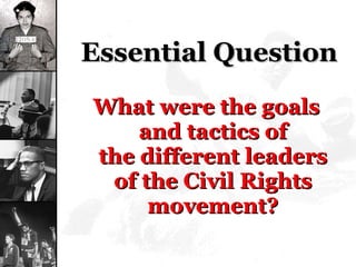 Leaders of the black civil rights movement | PPT
