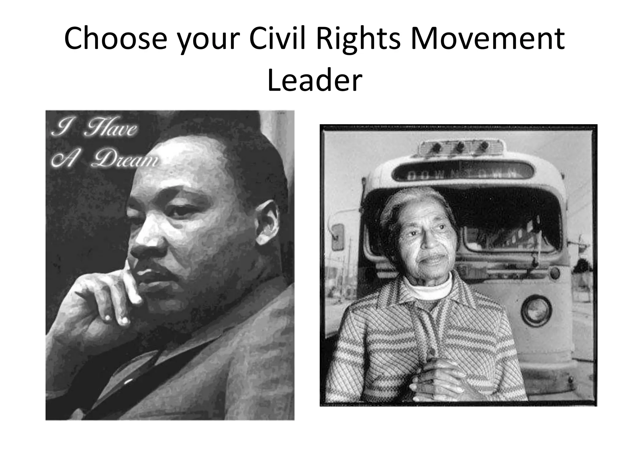 Leaders of the civil rights movement in the | PPTX | Debated Sensitive ...