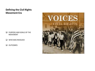 Leaders of the civil rights movement in the | PPTX | Debated Sensitive ...