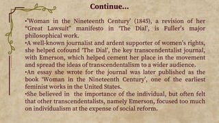 Leaders of Transcendentalist Movement - Paper 108 | PPT