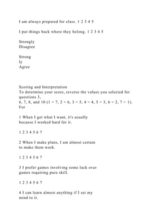 Leaders Self-Insight 3.1. T–P Leadership Questionnaire An .docx