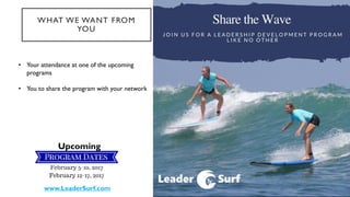 Leadersurf: A Leadership Development Program Like No Other | PPT