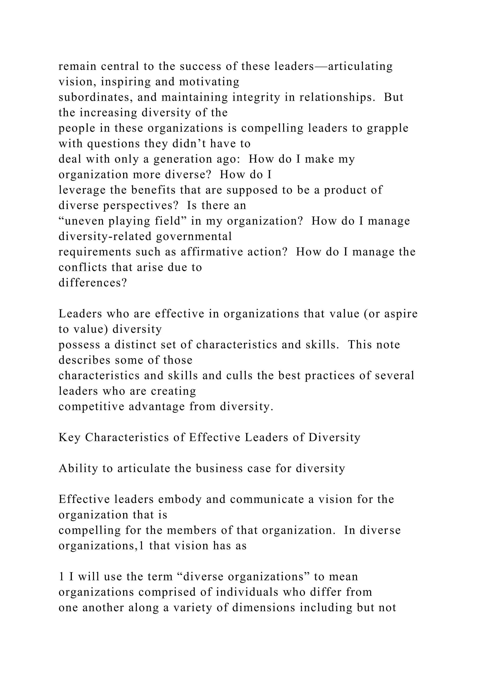 LEADERS WHO MAKE A DIFFERENCE_ CRITICAL SKILLS FOR LEADING A DIV.docx ...